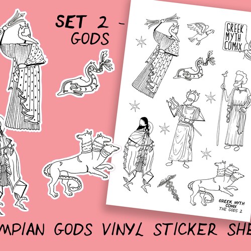 Amphora Sticker Pack Ancient Greece Stickers Ancient Greek | Etsy Canada