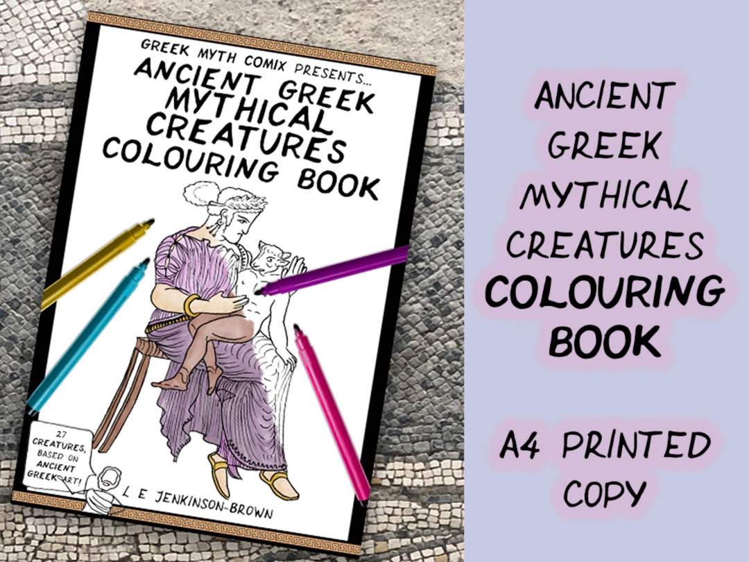 Ancient Greek Mythical Creatures Colouring Book - A4 Printed - Etsy