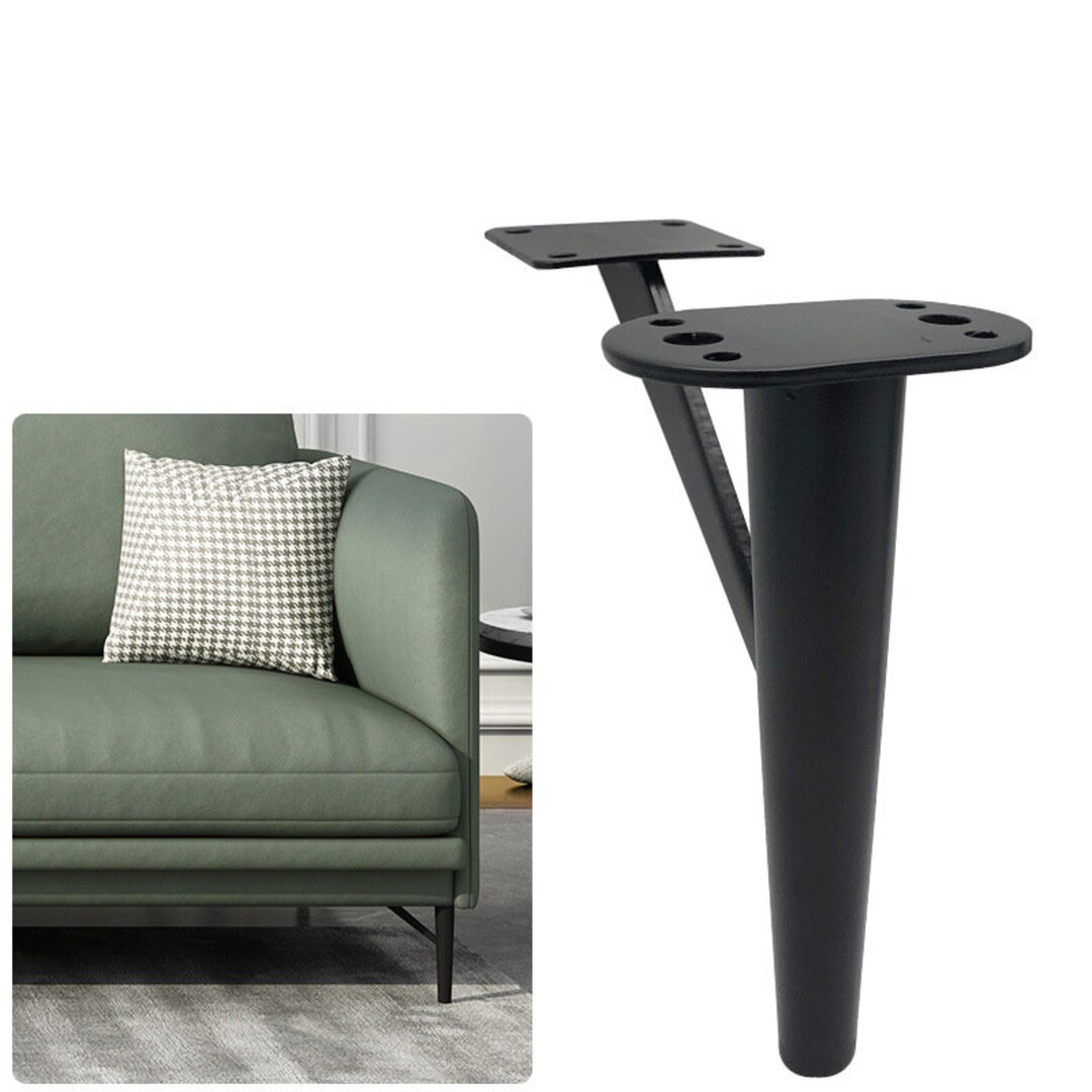 Double Supported Metal Feet, Furniture Legslh5.9'' , Black Sofa Feet ...