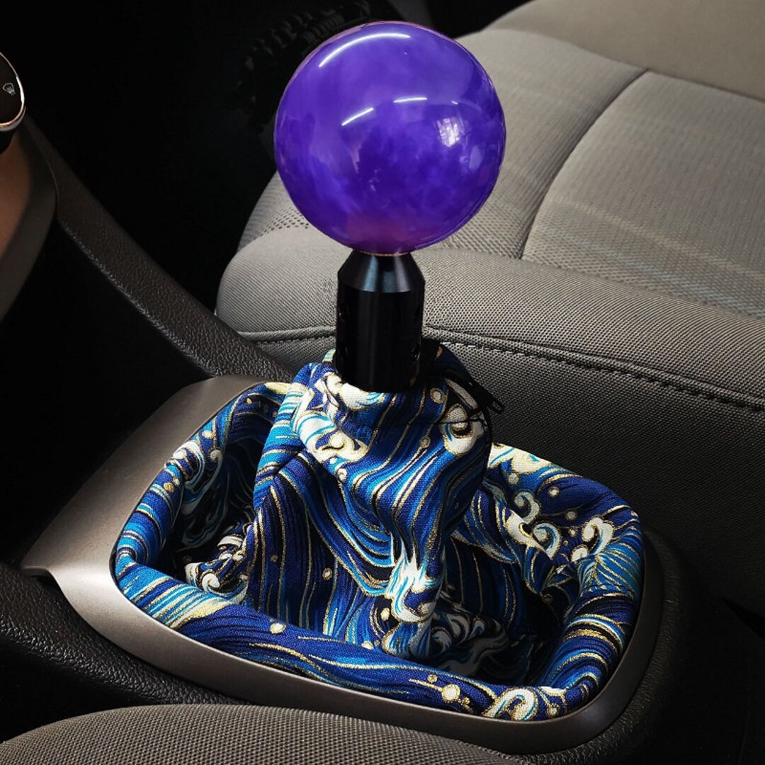 Navy Koi Fish Sakura Shiftboot Cover Universal AT/MT Transmission ...