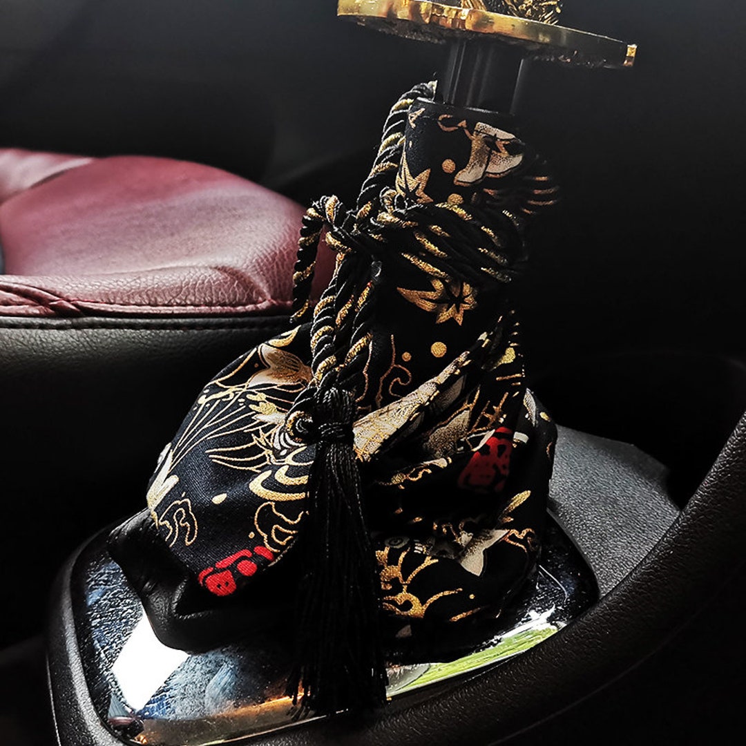 Bushido Car Gear Lever Shift Boot Cloth Cover, Dustproof Decorative ...