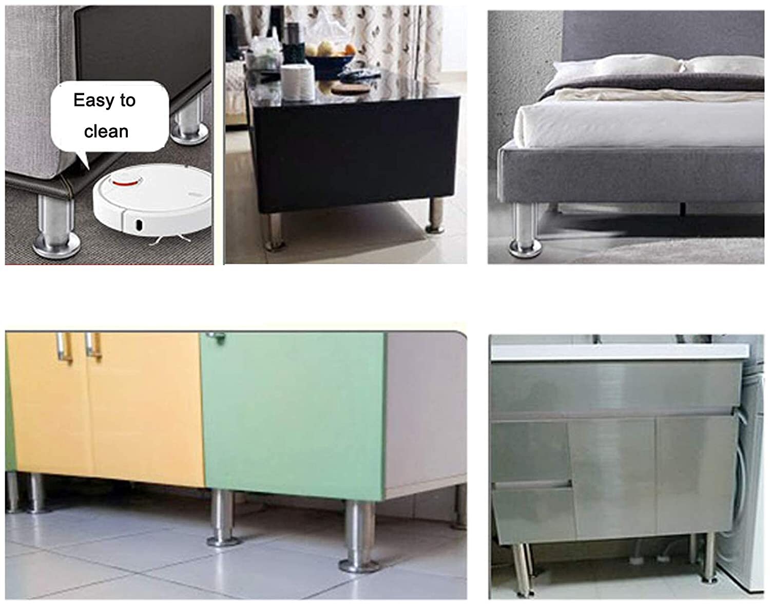 4pcs Stainless Steel Feetmetal Table Feet Aluminium Legs - Etsy Ireland