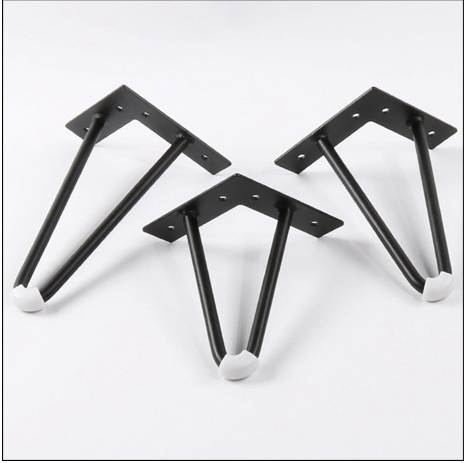 Metal Table Feet Black Furniture Foot Hairpin Bathroom - Etsy Australia
