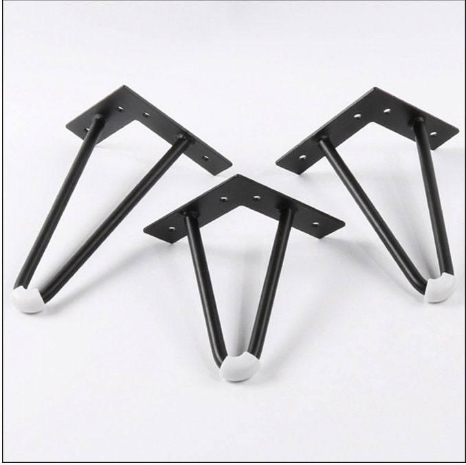 Metal Table Feet Black Furniture Foot Hairpin Bathroom - Etsy
