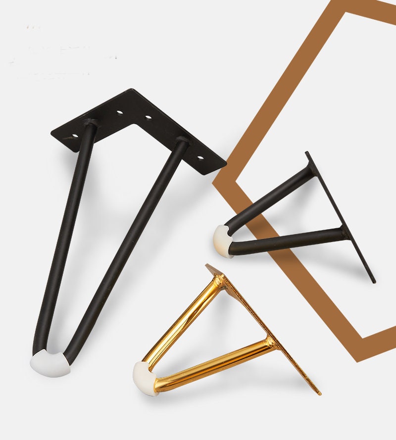 Metal Table Feet Black Furniture Foot Hairpin Bathroom - Etsy