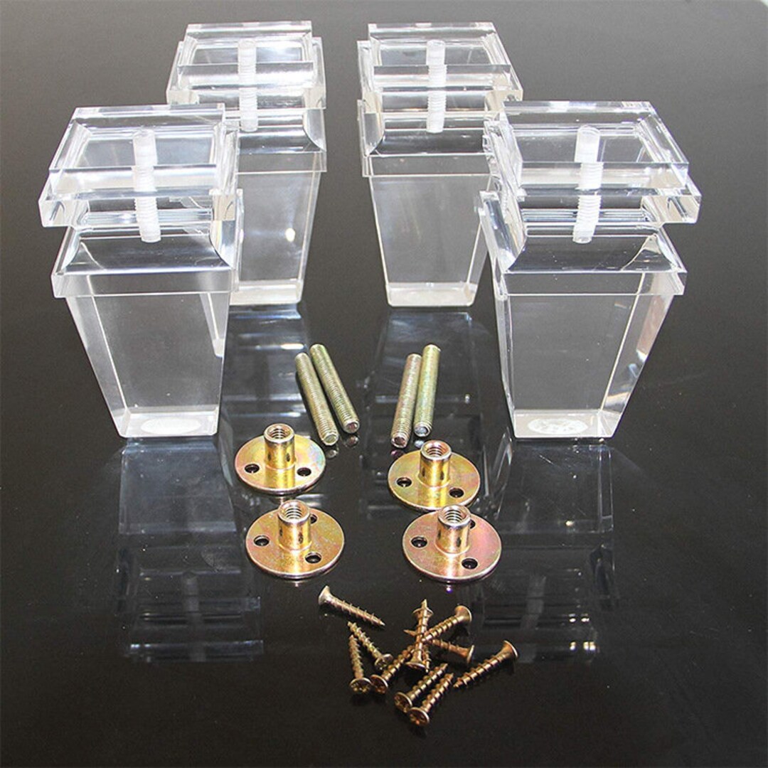 4pcs Sofa Legs Crystal Acrylic Foot Furniture Feet Bed - Etsy
