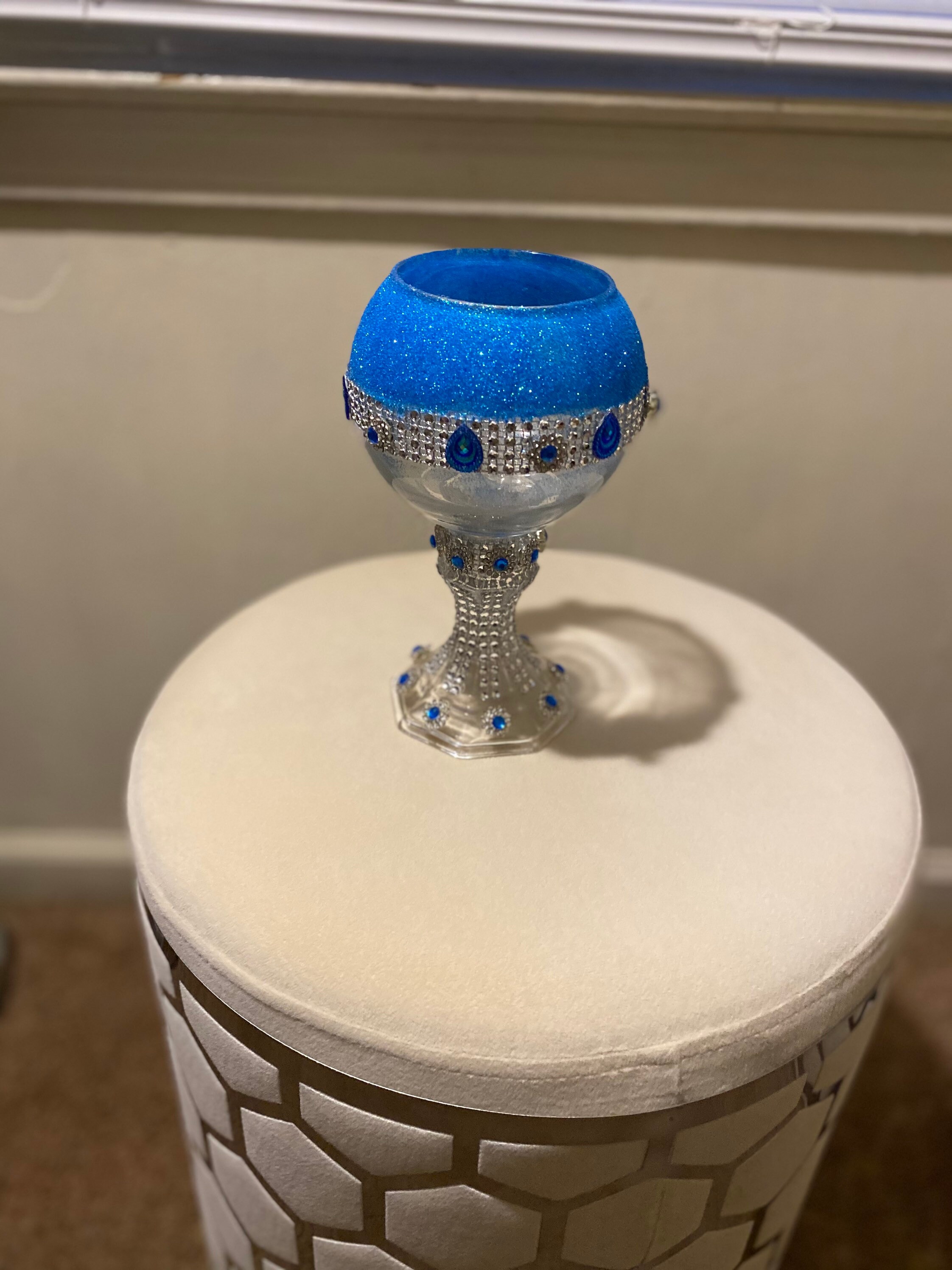 MTO Glam Glitter Sequined Jeweled Home Decor Goblet Display - Etsy
