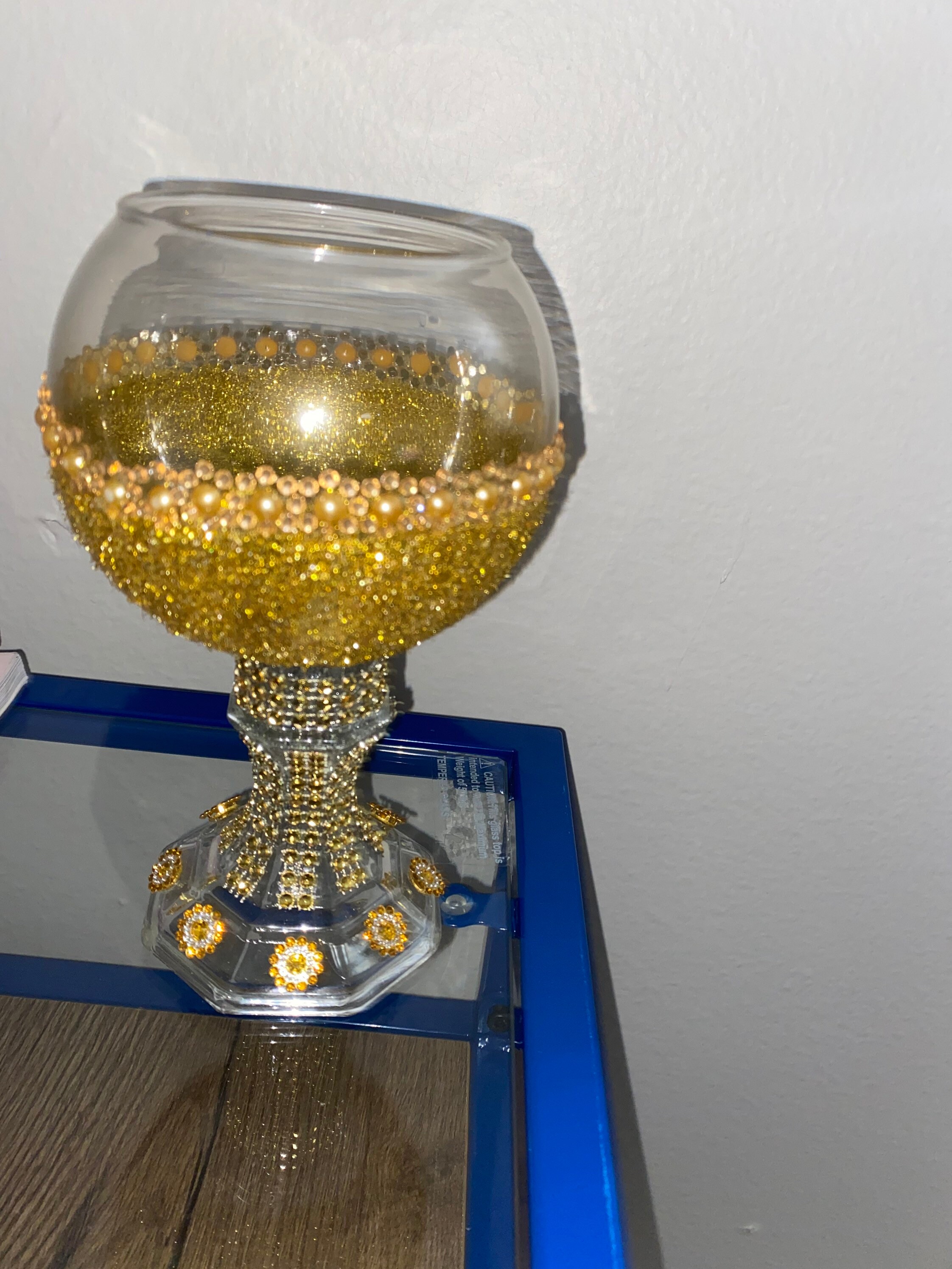 MTO Glam Glitter Sequined Jeweled Home Decor Goblet Display - Etsy