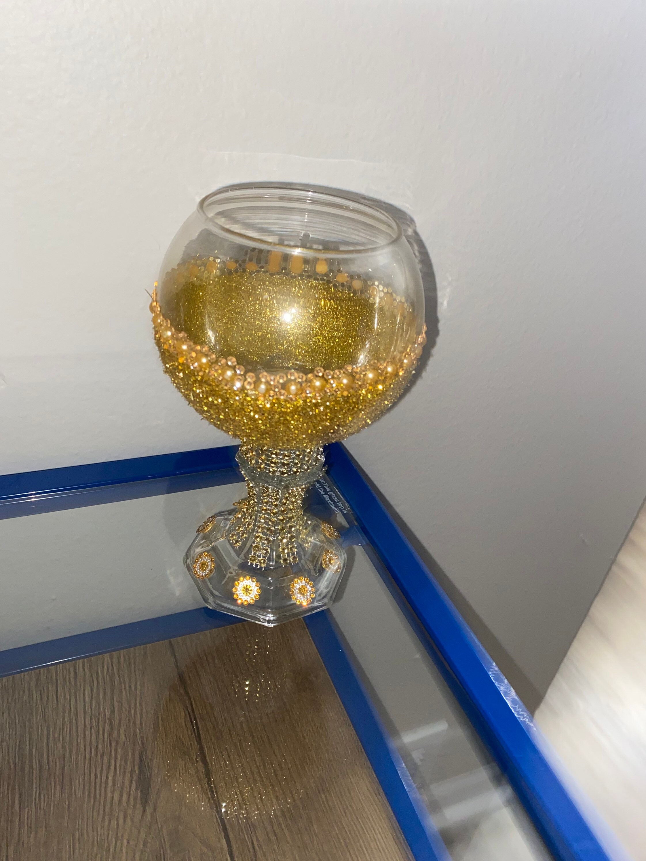 MTO Glam Glitter Sequined Jeweled Home Decor Goblet Display - Etsy