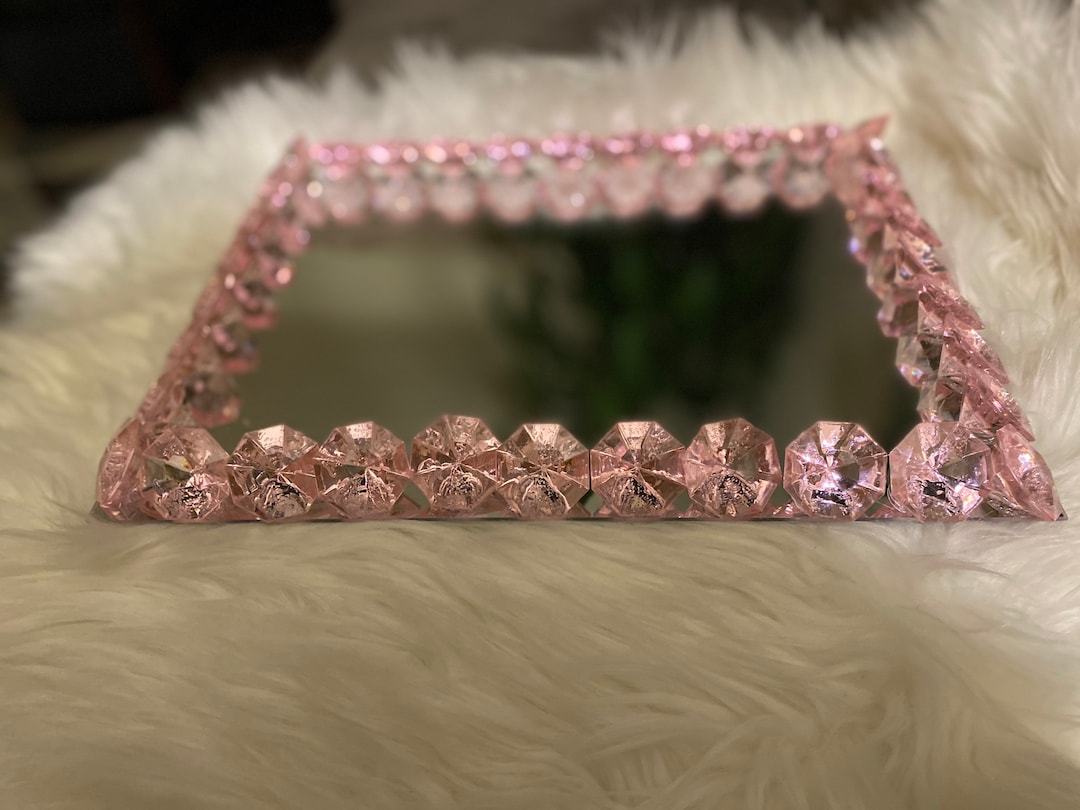 Pink Diamond Glam Perfume/makeup/vanity Tray - Etsy