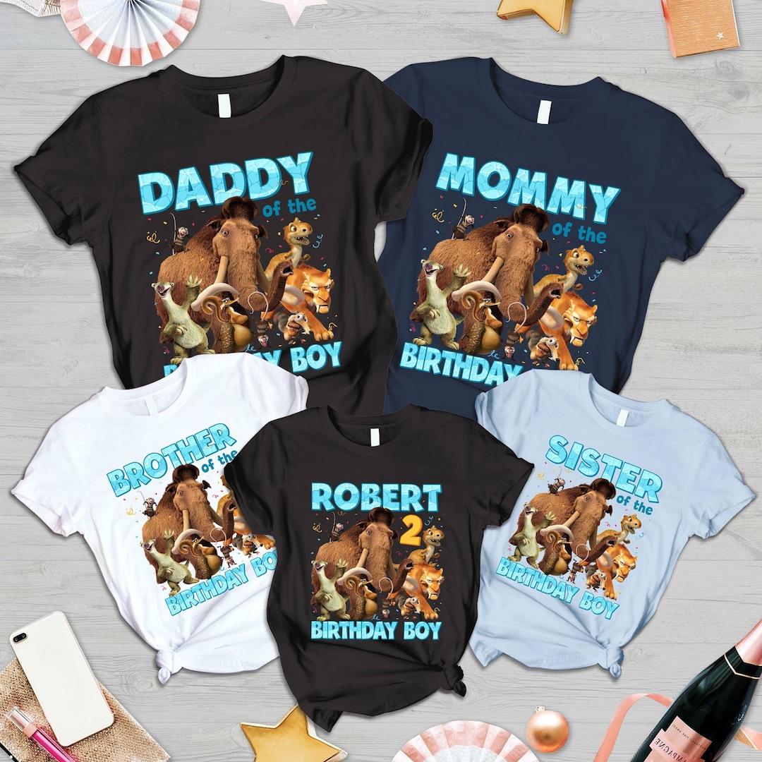 Ice Age Shirt Ice Age Birthday Shirt Ice Age Family Shirt - Etsy