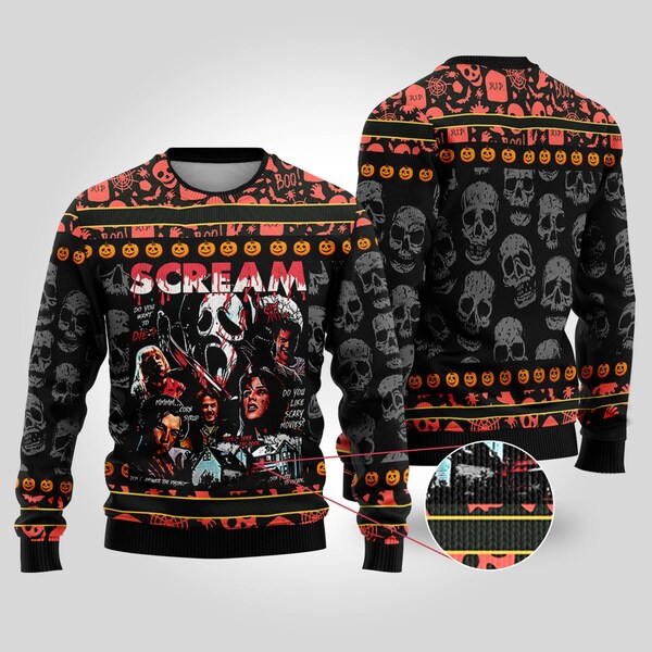 Horror Christmas Sweater - Etsy