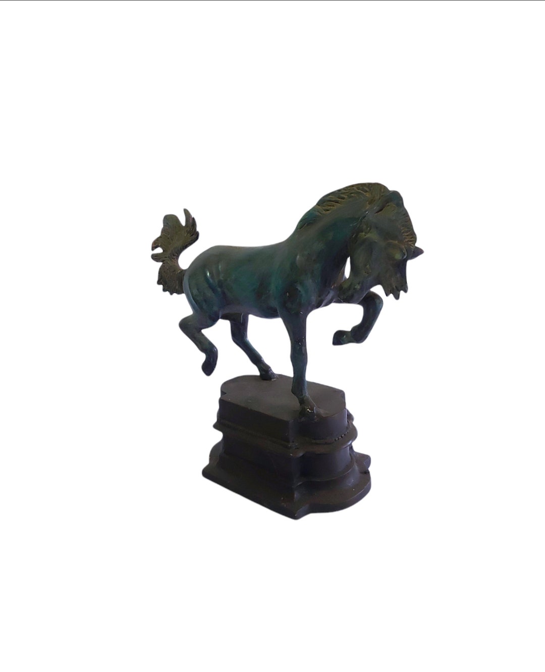 Bronzen paard, miniatuur paardenbeeld, paardenbeeldje, bronzen beeld ...