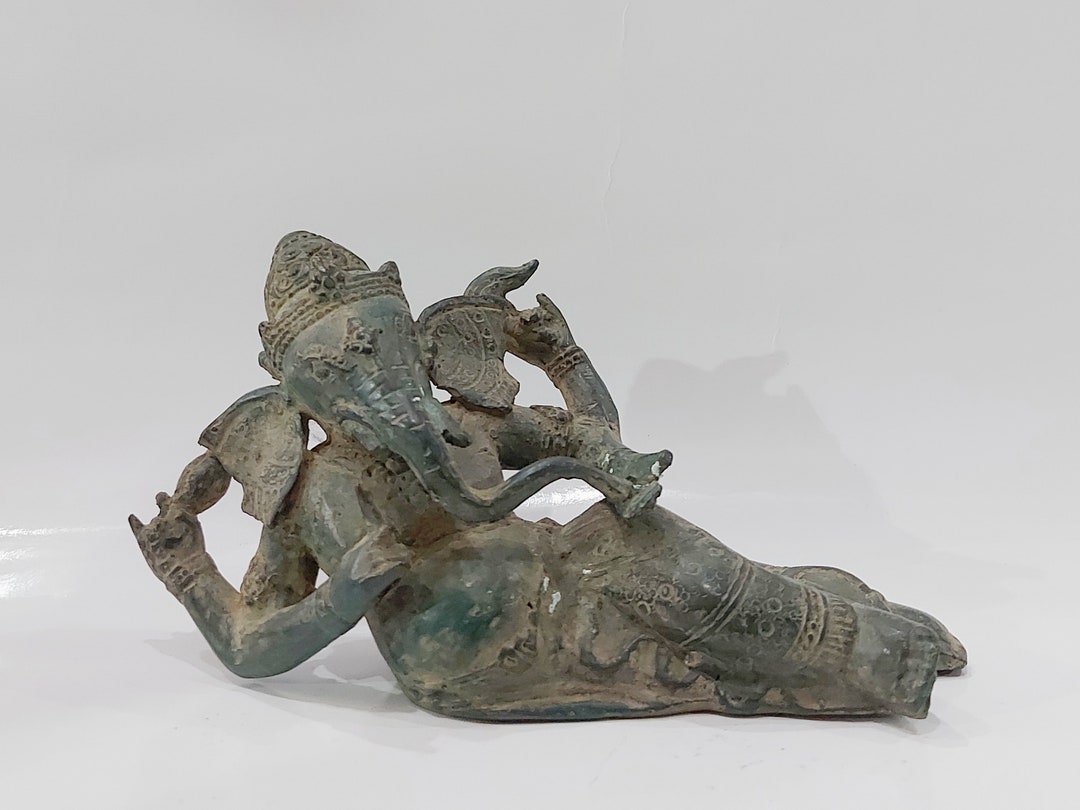 Sleeping Lord Ganesh Statue, Antique Ganesh ,ganesh Statue, Ganesh for ...