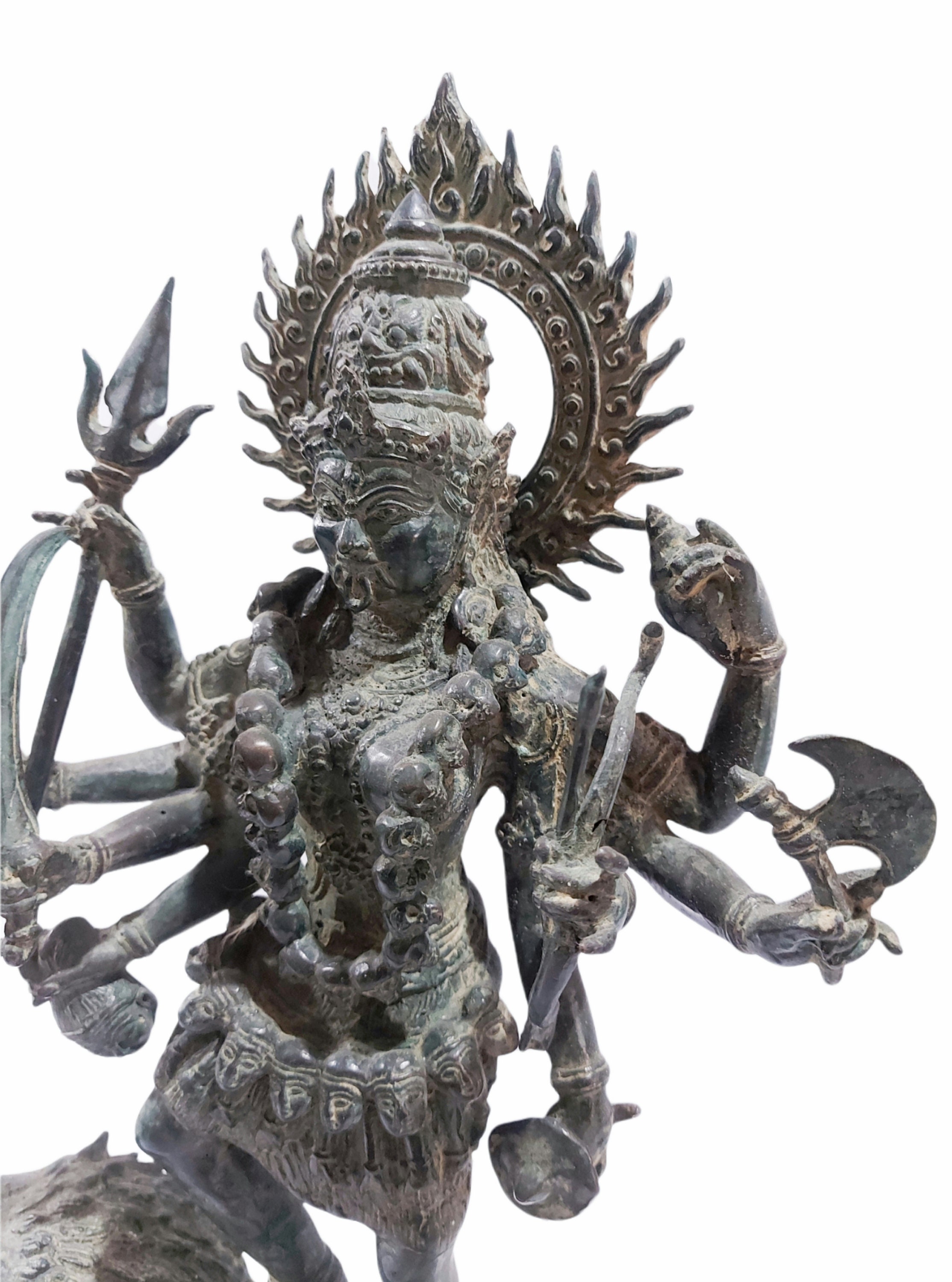 Antique Mahakali 20 Inch , Hindu God , Kali Statue, Goddess Kali Statue ...