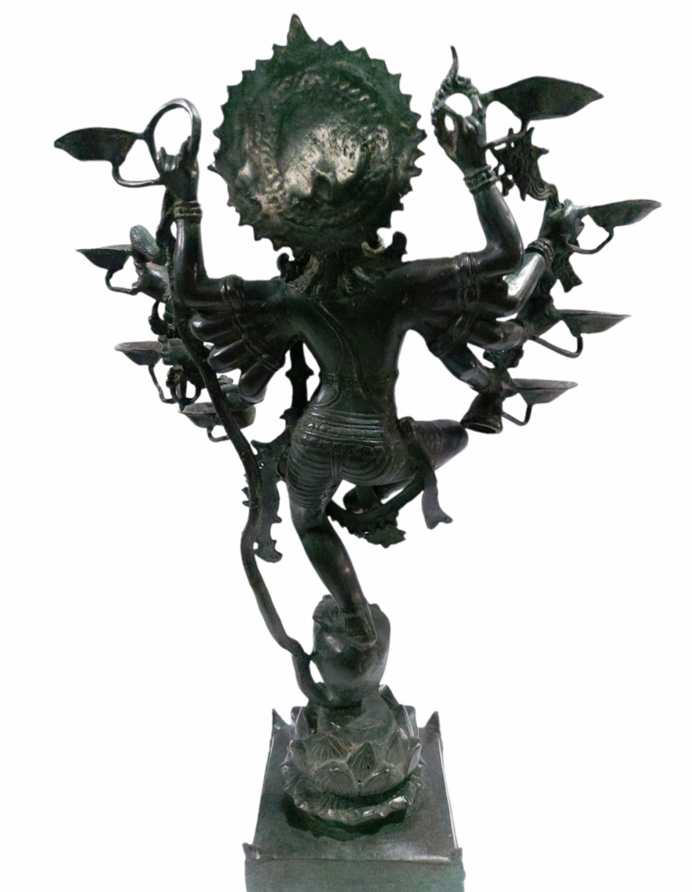 26 Inch 8 Armed of Lord Krishna Statue on Kaliya, Lord Krishna Statue ...