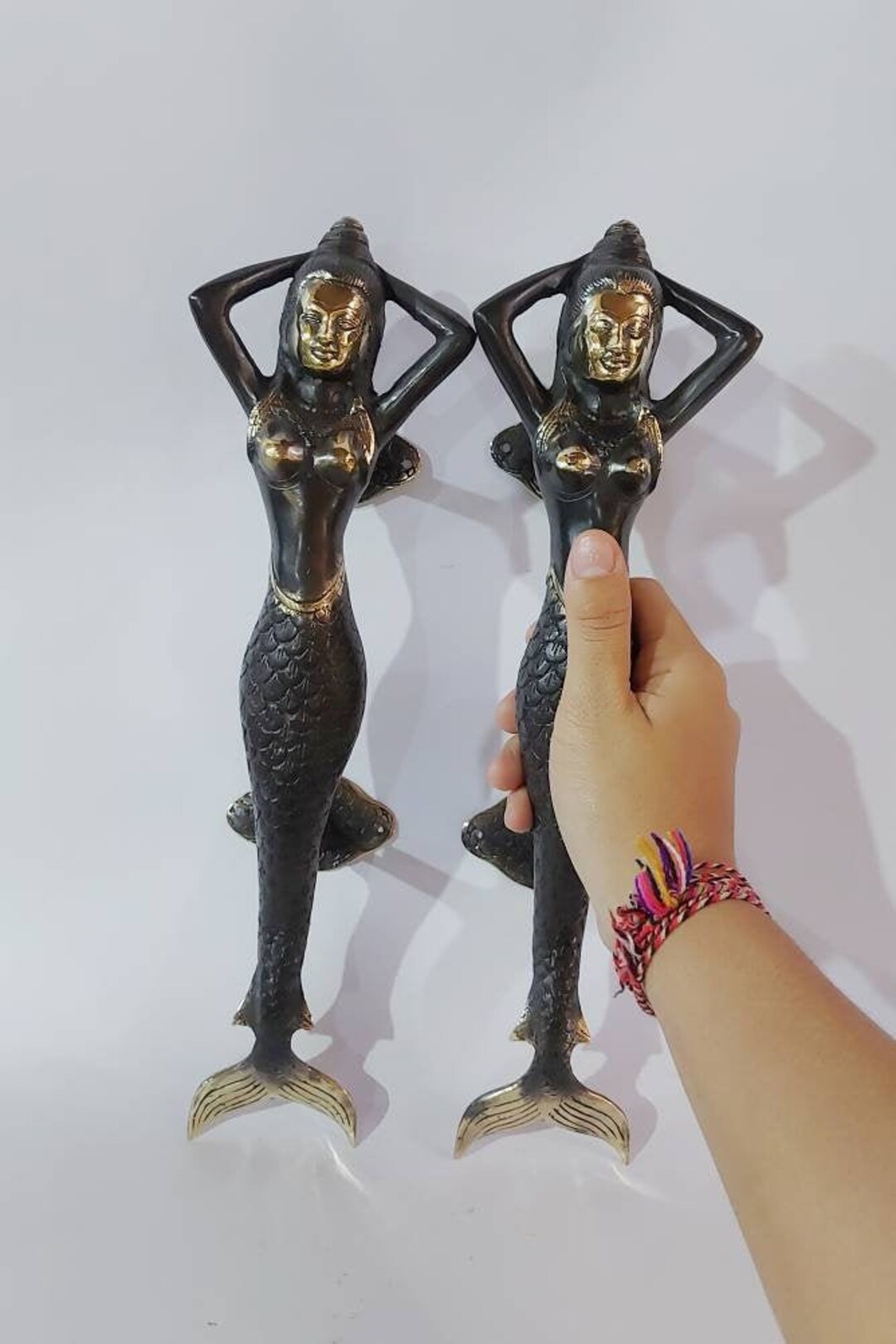 Door Handle Mermaid, Mermaid Handle Door , 2 Pcs Mermaid, Bronze Handle ...