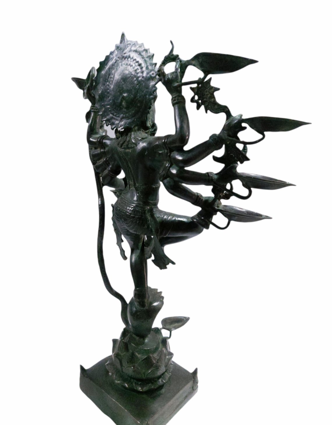 26 Inch 8 Armed of Lord Krishna Statue on Kaliya Lord Krishna - Etsy