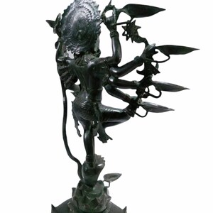 26 Inch 8 Armed of Lord Krishna Statue on Kaliya, Lord Krishna Statue ...