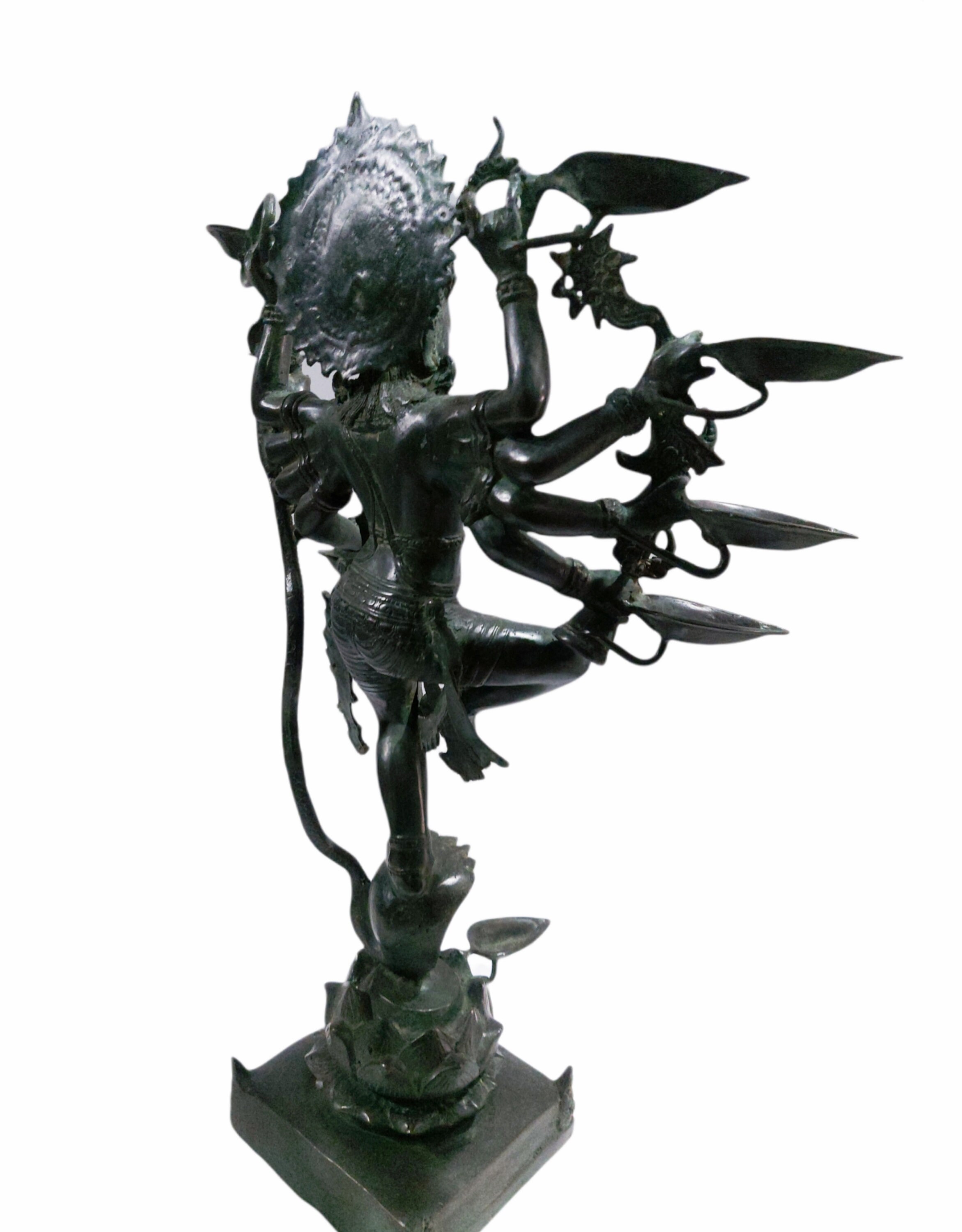 26 Inch 8 Armed of Lord Krishna Statue on Kaliya, Lord Krishna Statue ...