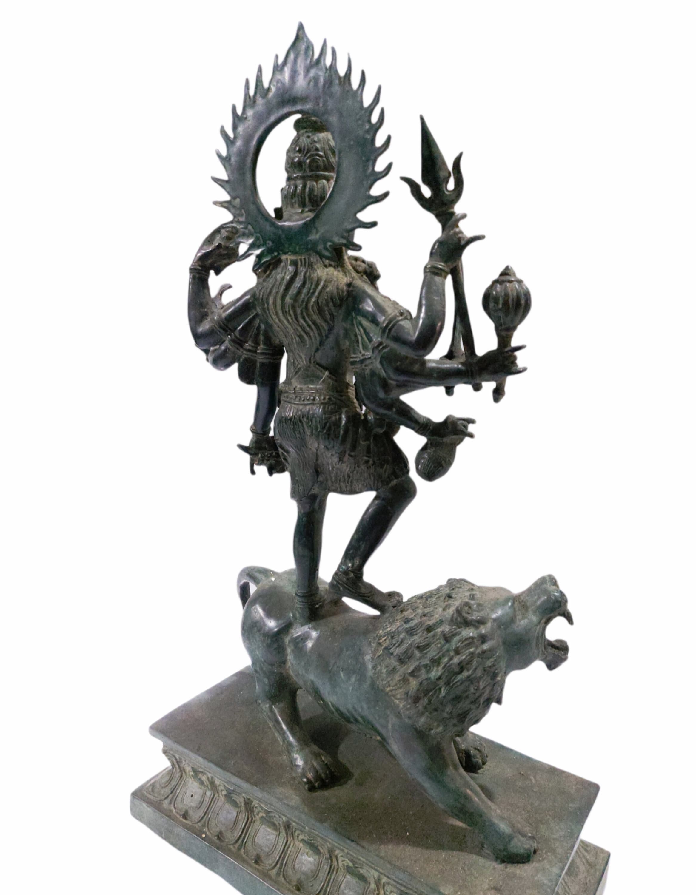 Antique Mahakali 20 Inch , Hindu God , Kali Statue, Goddess Kali Statue ...