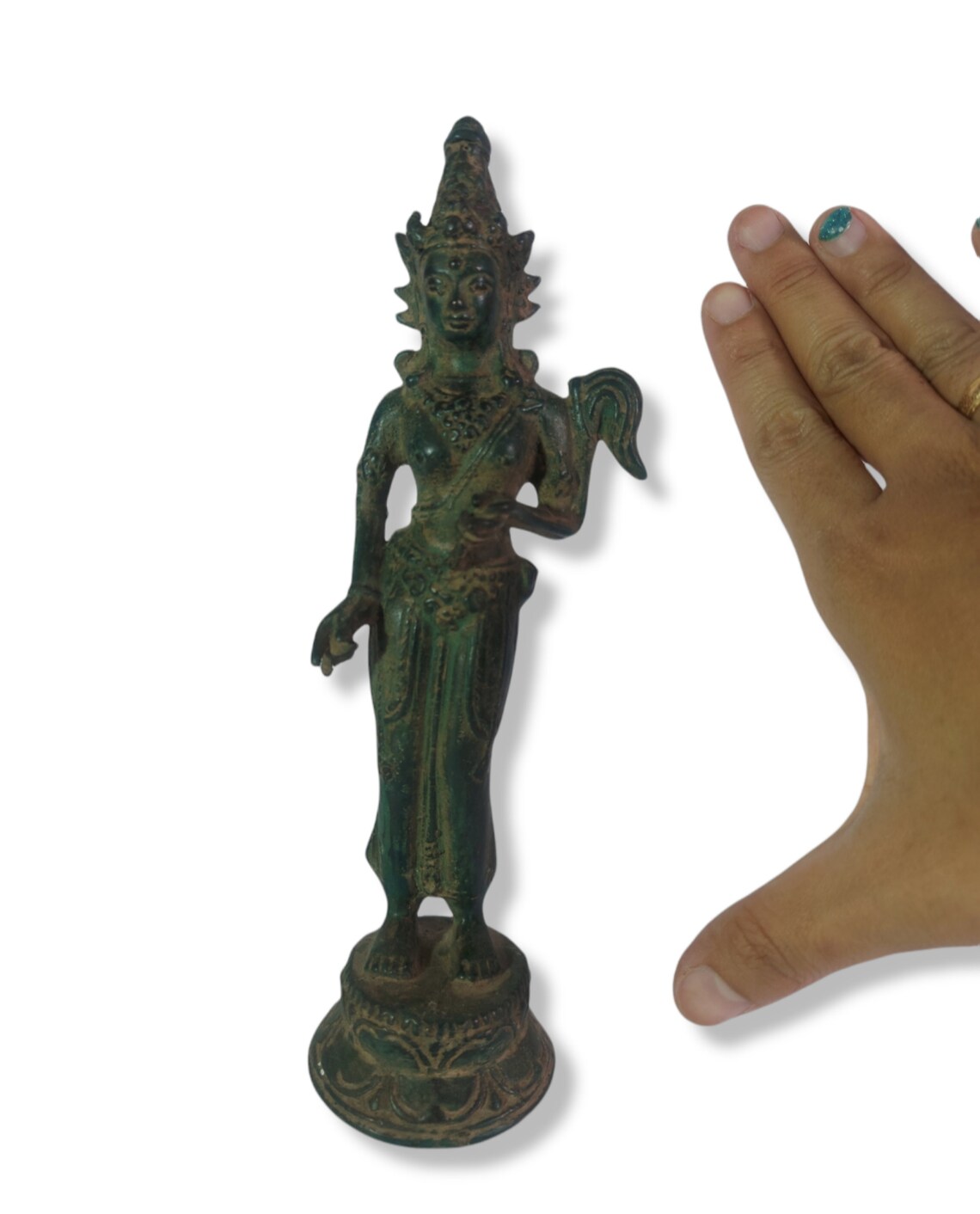 Sri Goddess , Sri Goddess Sculpture , Goddess Figurine , Bronze ...