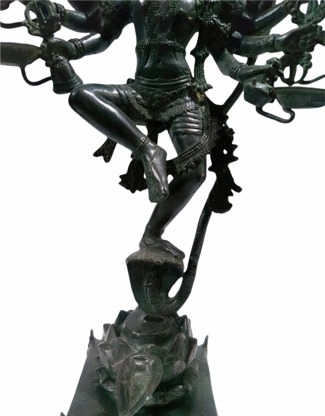 26 Inch 8 Armed of Lord Krishna Statue on Kaliya Lord Krishna - Etsy