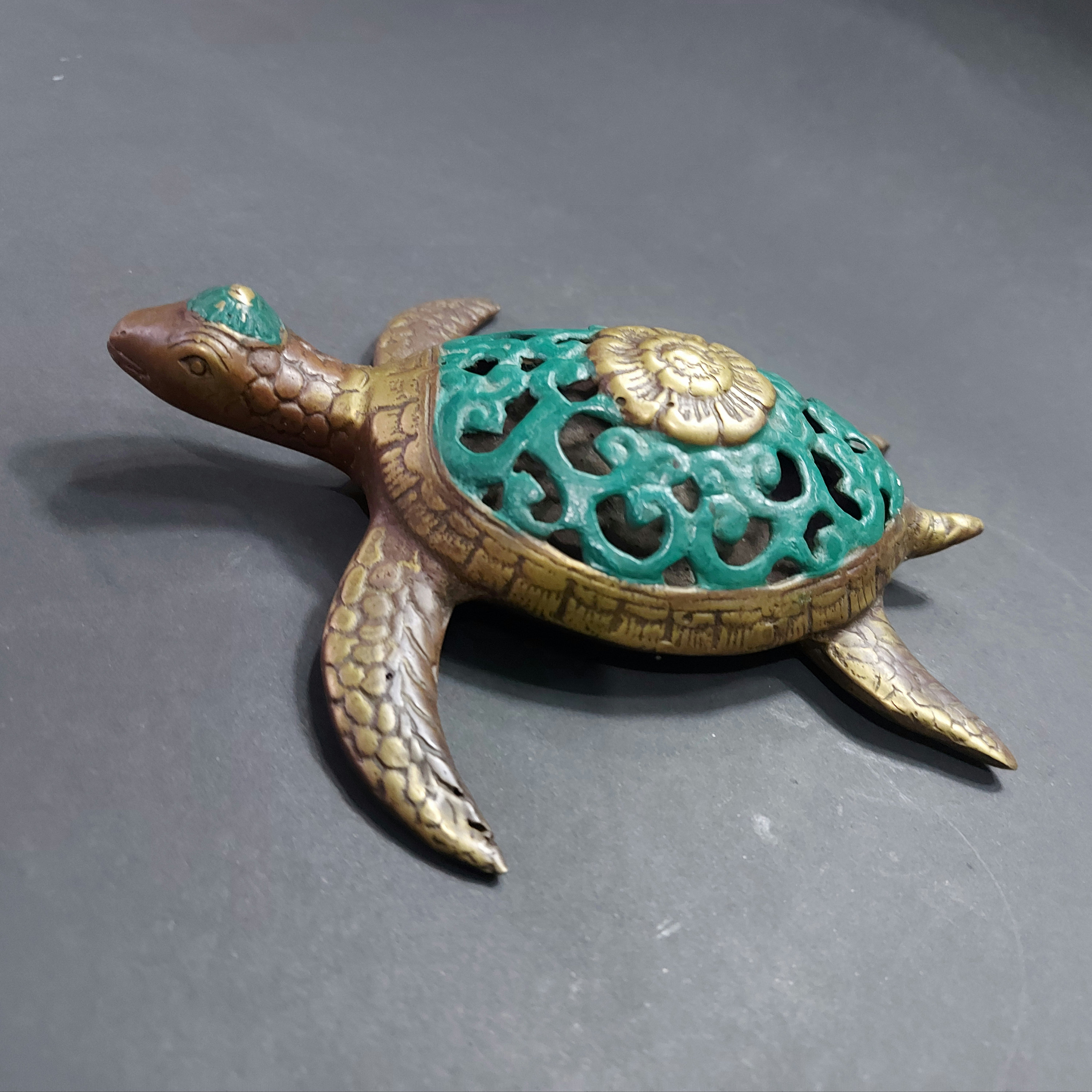 Turtle Bronze tortoise statuette bronze turtle figurine | Etsy