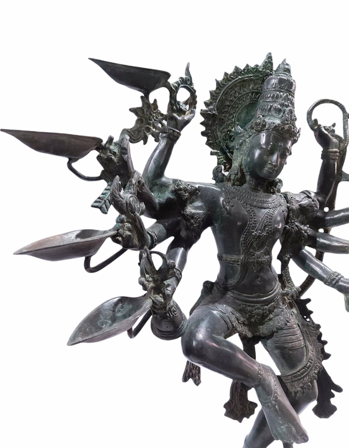 26 Inch 8 Armed of Lord Krishna Statue on Kaliya Lord Krishna - Etsy