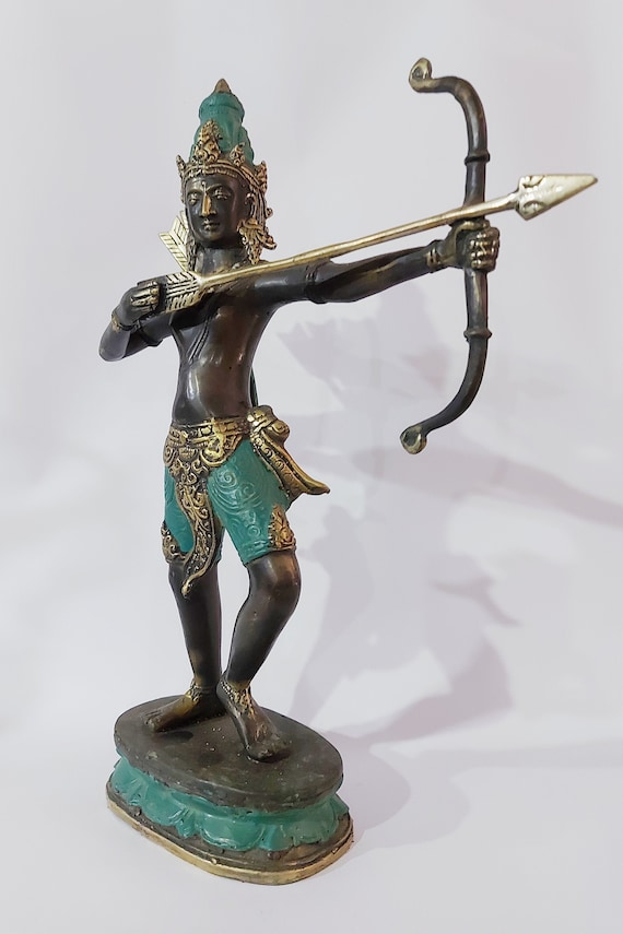 Arjuna Statue Arjuna Bronze Statue Bronze Sculpture Of | Etsy
