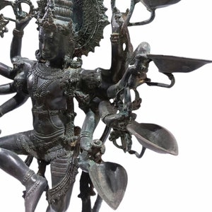 26 Inch 8 Armed of Lord Krishna Statue on Kaliya, Lord Krishna Statue ...
