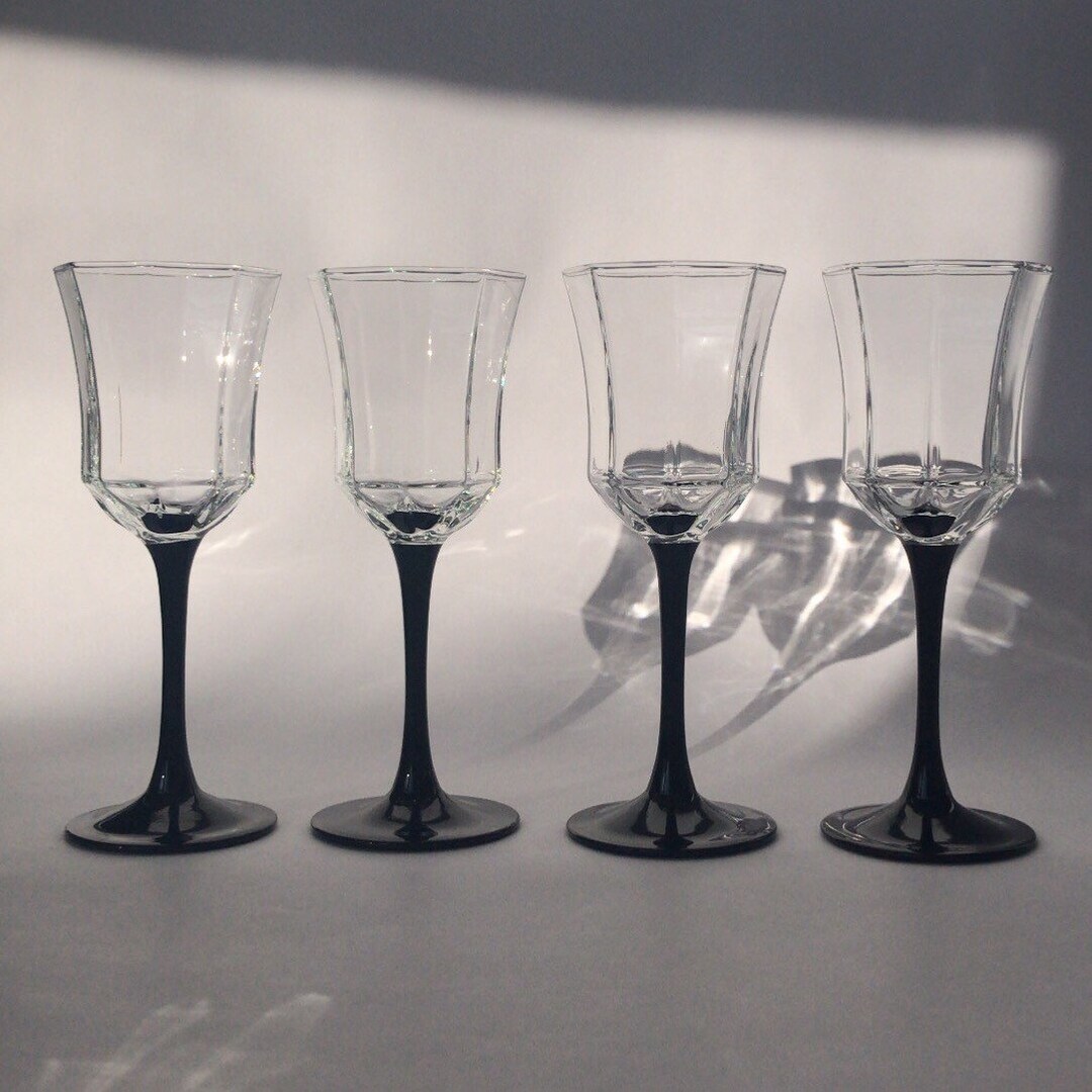6x Vintage French Luminarc Octane Wine Glasses - Etsy Australia