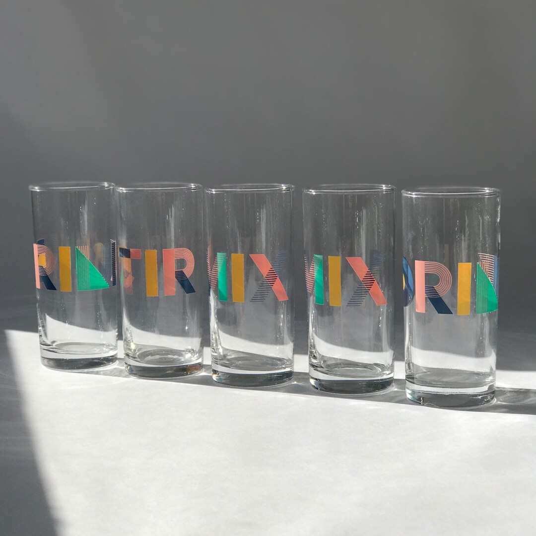 Set of 6 Arc Mix, Stir & Drink Logo Tall Tumblers - Etsy
