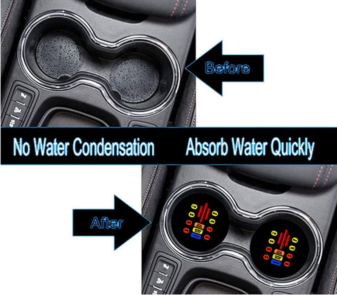 K.I.T.T Knight Rider Inspired Car Cup Holder Coaster/ - Etsy