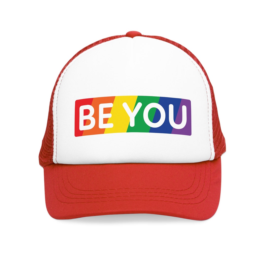 Be You hat LGBT Hat Pride Hat Rainbow Hat LGBT Gift Idea Cute Pride Hat ...