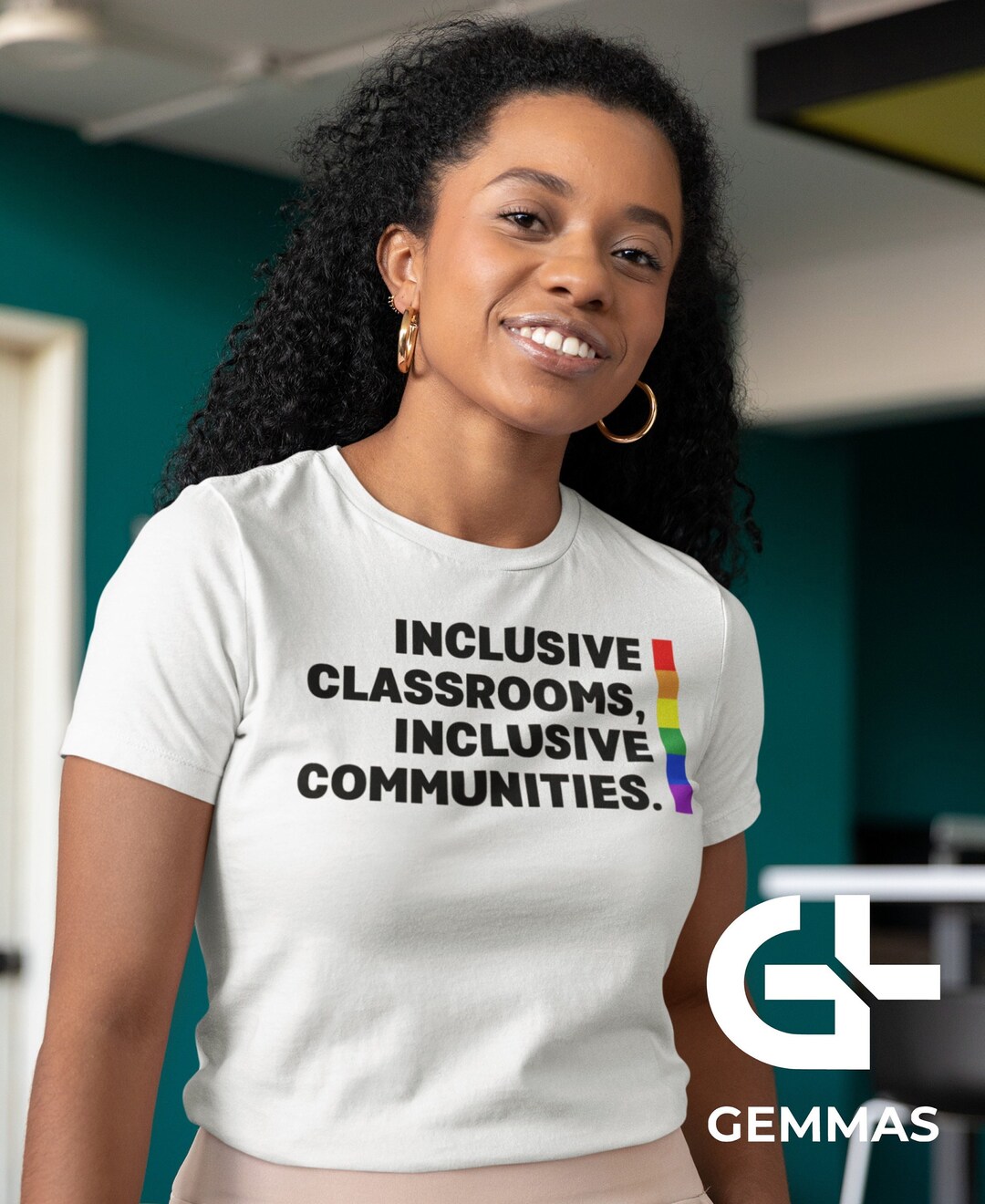 Inclusive Classrooms, Inclusive Communities LGBTQ Ally T Shirt Ally Gift LGBTQ Pride Shirt Ally ...