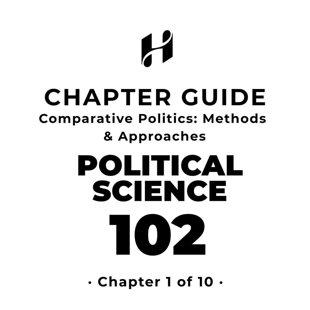 Political Science 102 — Chapter 1 Summary — Comparative Politics ...