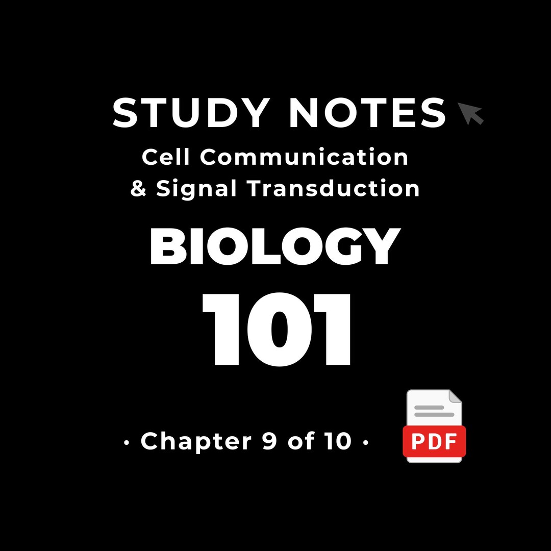 Biology 101 — Cell Communication & Signal Transduction • Study Notes ...