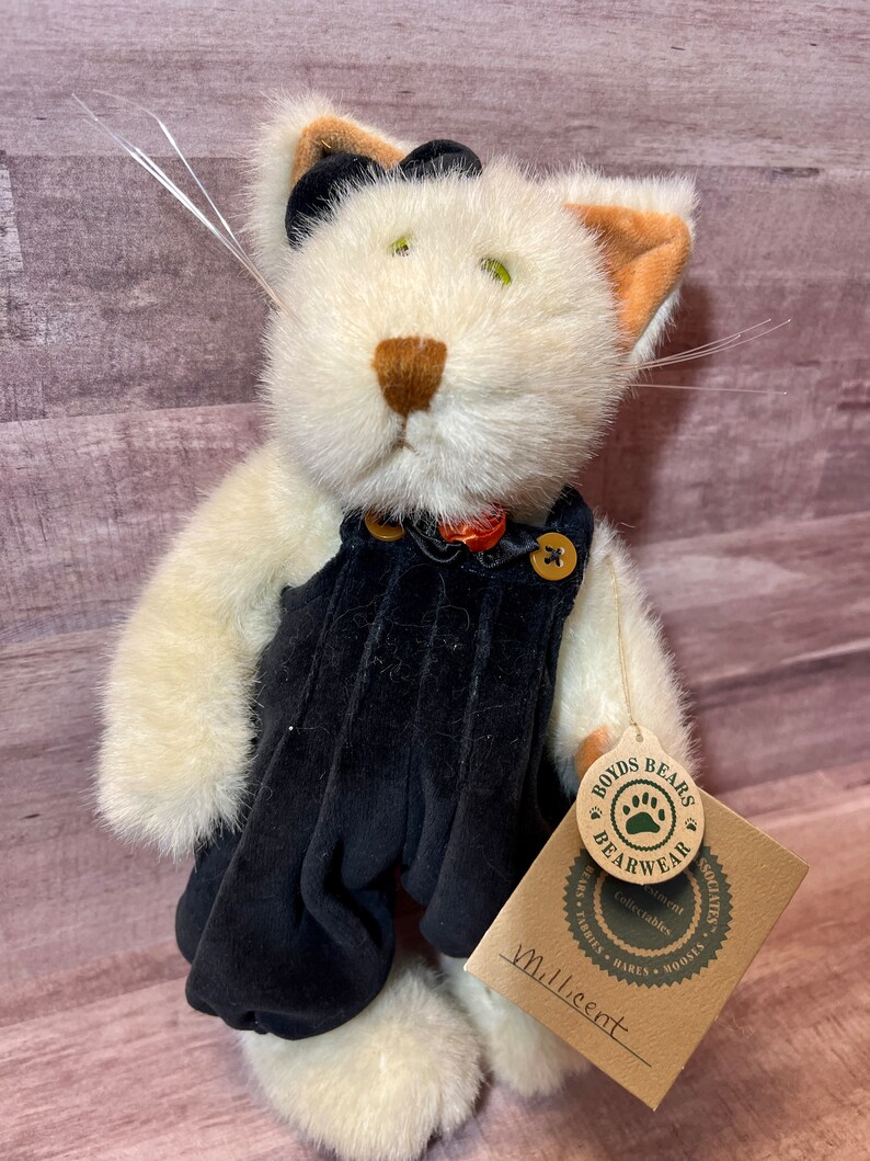 Vintage Boyds Bears Cat Jointed Poseable Plush Millicent P. - Etsy