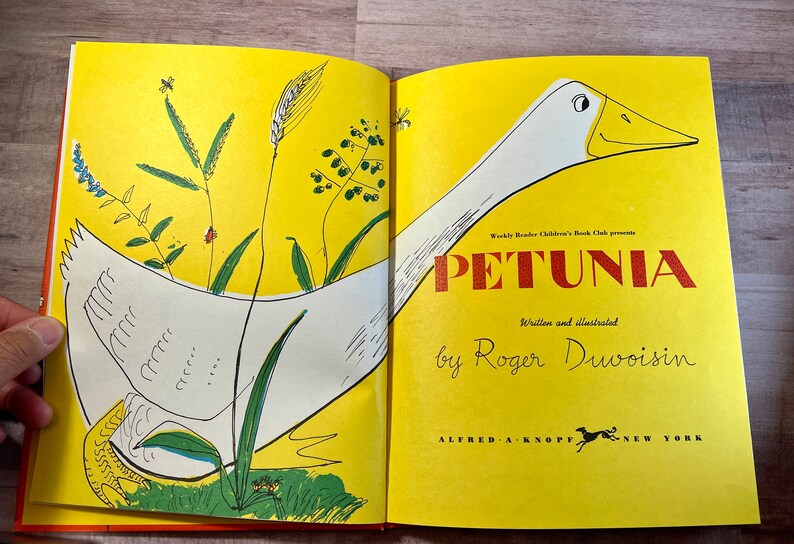 Petunia by Roger Duvoisin Vintage Picture Book 1950 Edition - Etsy