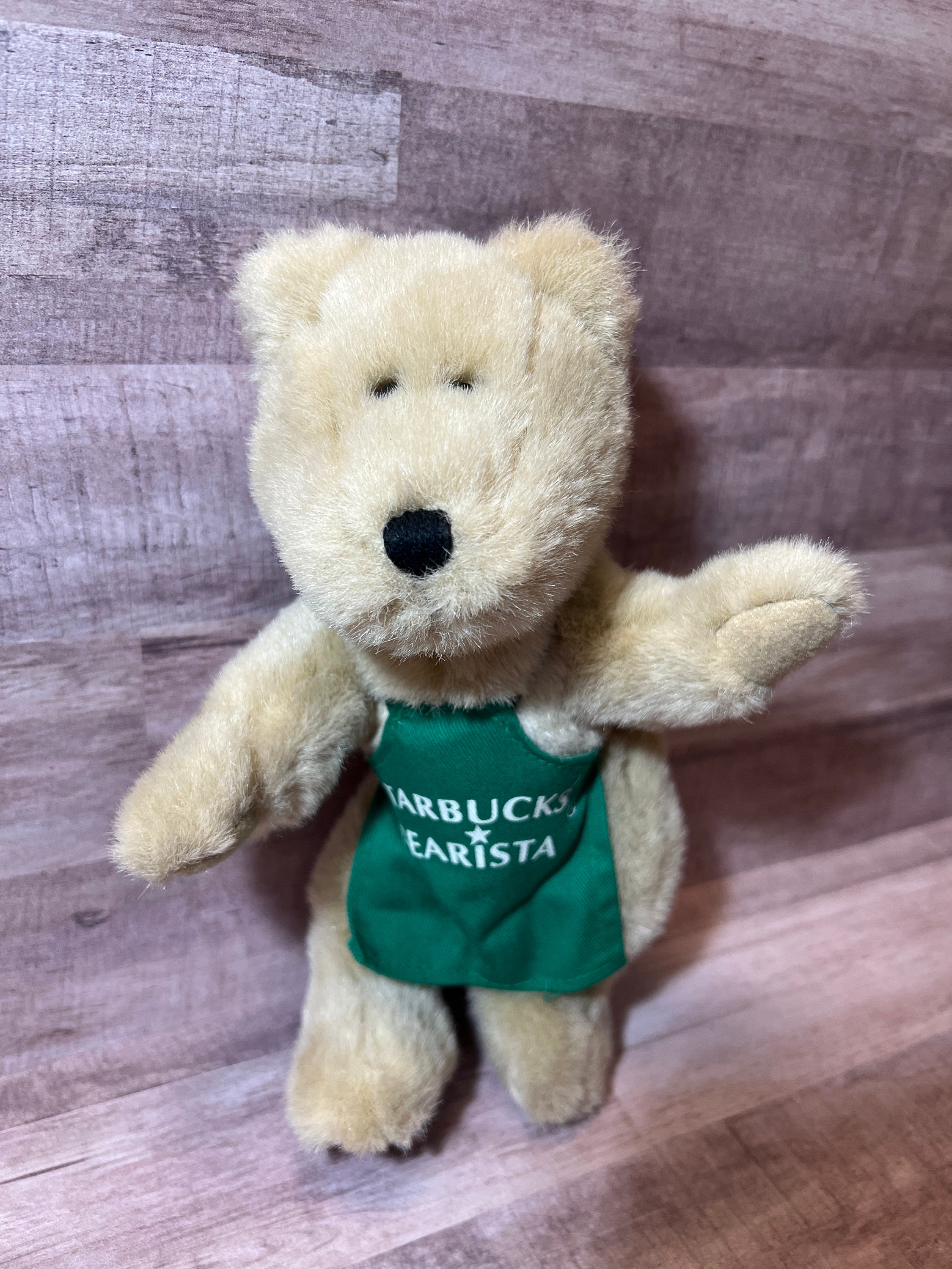 First Edition 1997 Starbucks Bearista Plush Bear W/ Green Apron 10" - Etsy