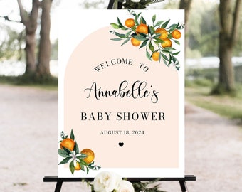 Orange Baby Shower - Etsy