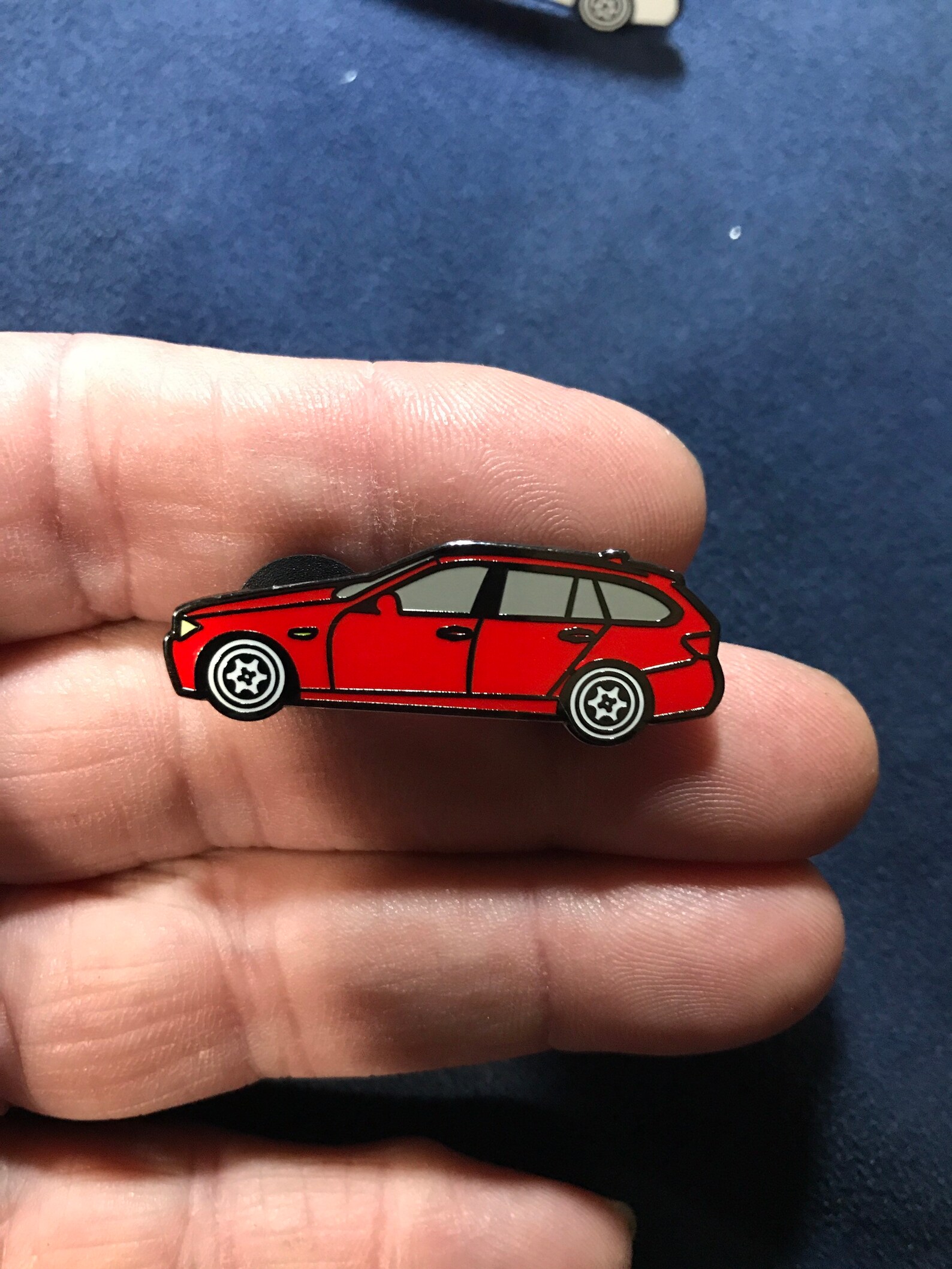 BMW Lapel Pin RED 3 Series Touring E36 E91 Auto Pin | Etsy