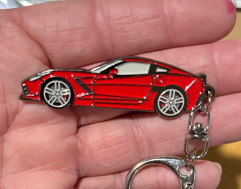Corvette C6 Coupe Keychains 7 Colors Available Enamel on Metal - Etsy