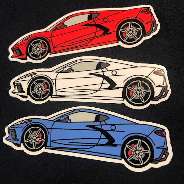C8 Corvette Decal - Etsy