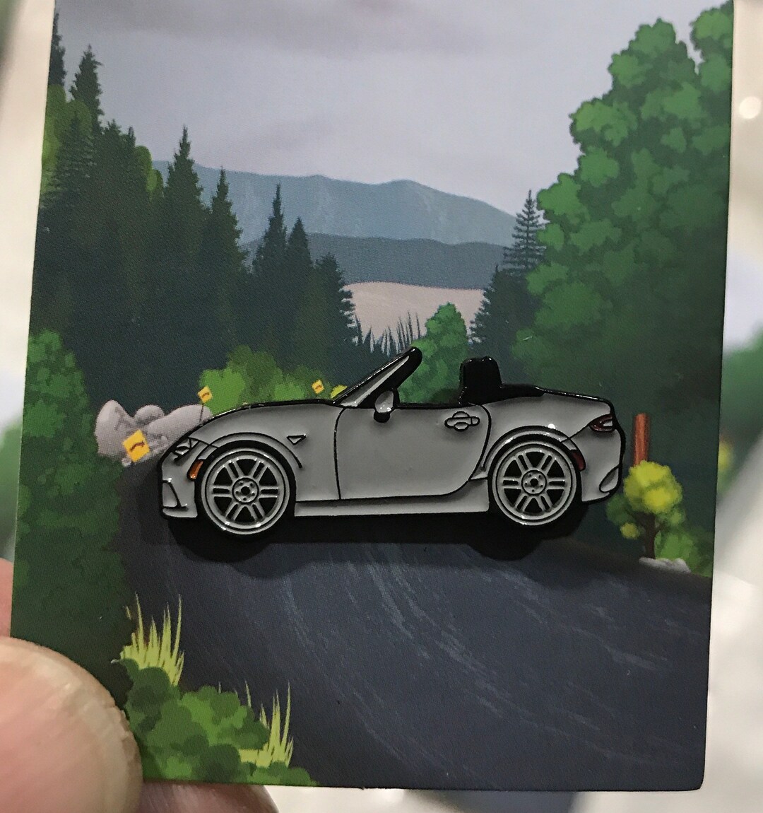 ND Mazda Miata MX5 Enamel Auto Lapel Pin SILVER Collect Them! - Etsy