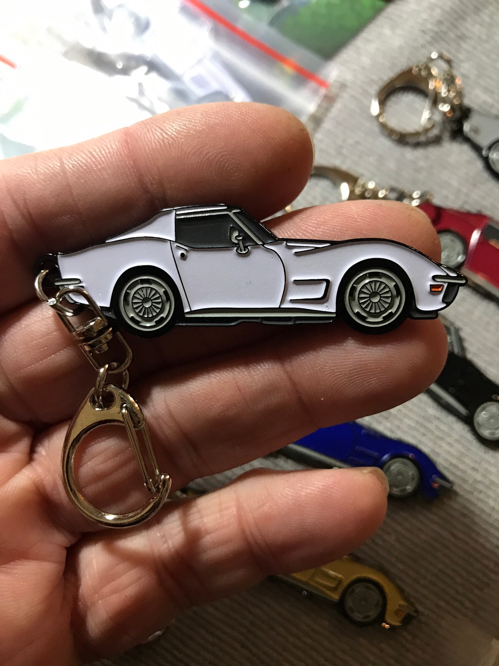 C3 corvette Enamel Keychains 7 Colors stingray coupe - Etsy