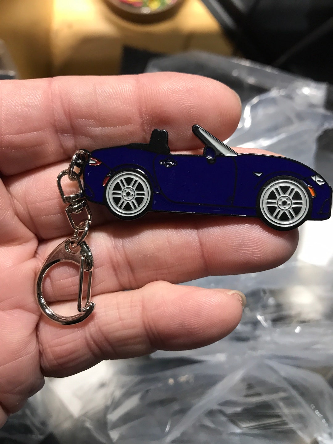 Miata ND Convertible Keychain Stormy Blue, Dark Blue #miata #MX5 # ...