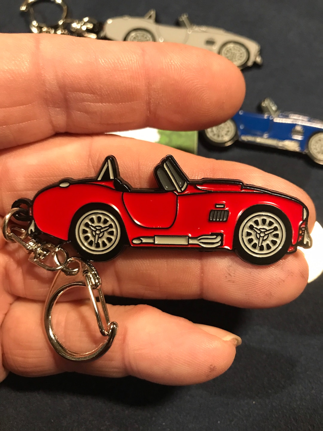 AC Shelby Cobra Enamel Keychain Available in 5 Colors RED - Etsy
