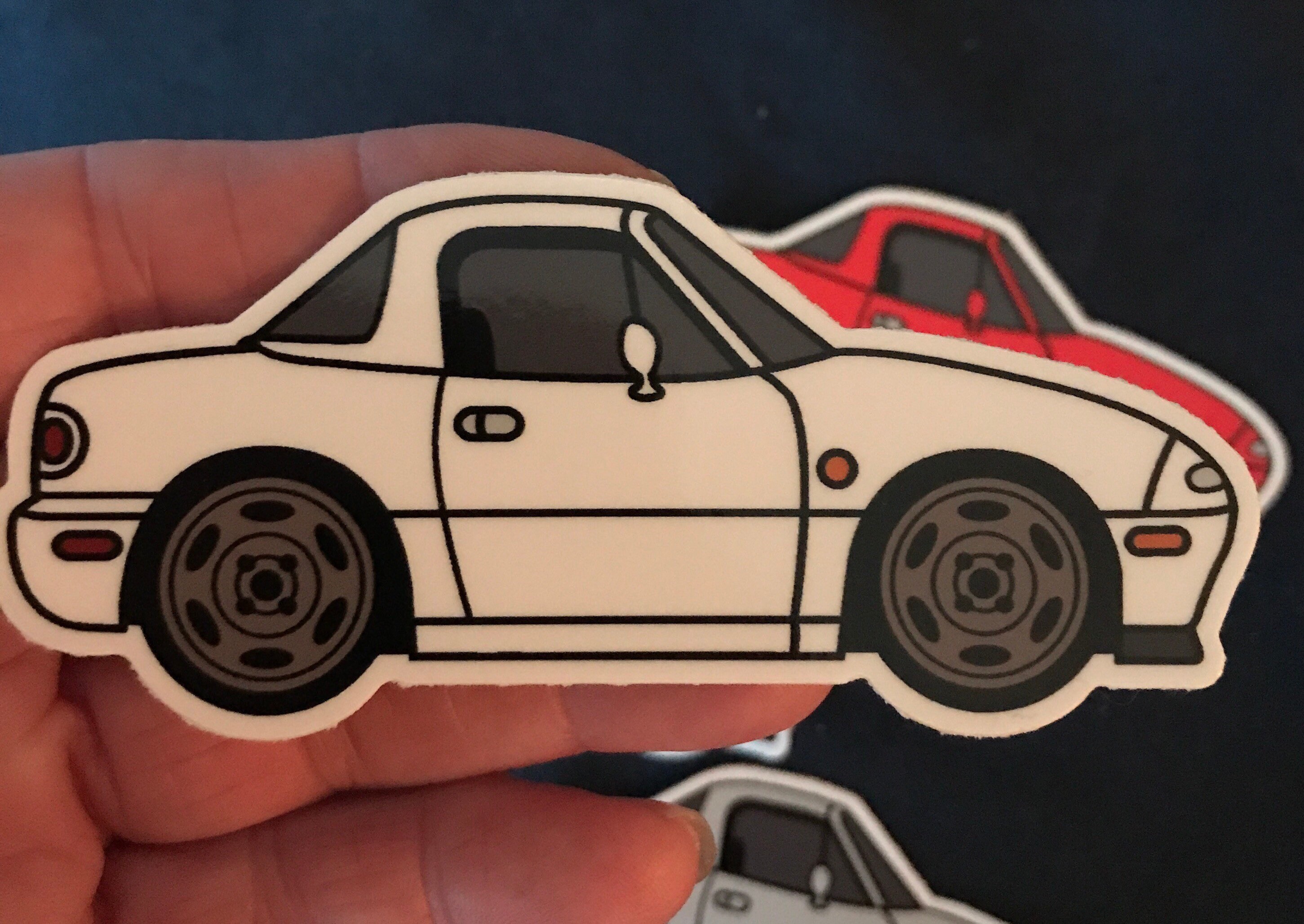 Mazda Miata Hardtop MX5 Mk1 Eunos STICKERS, Car Decal, Roadster, 5 ...